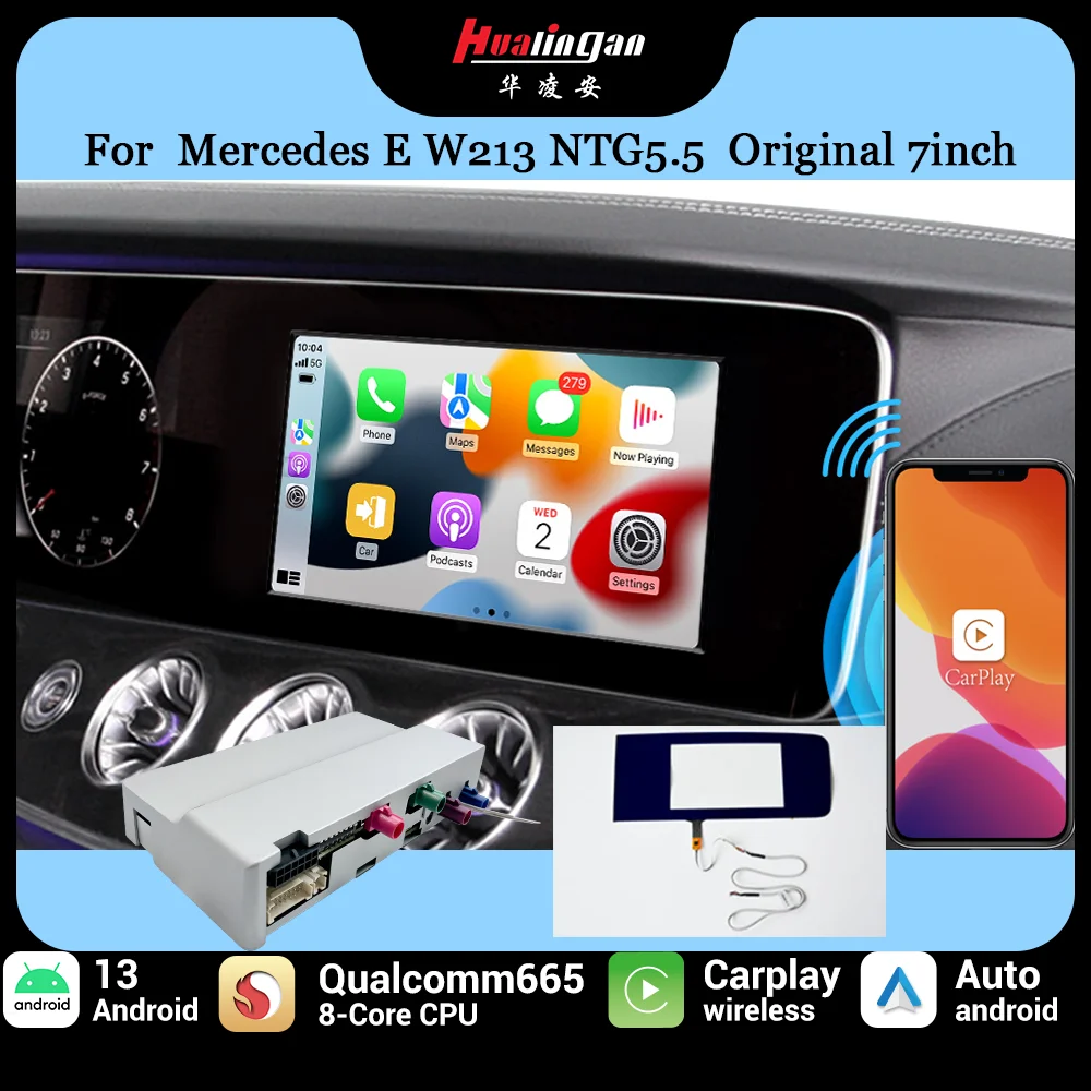 Hualingan-para-Mercedes-Benz-Classe-E-W213-NTG-5-5-tela-do-carro-sem ...