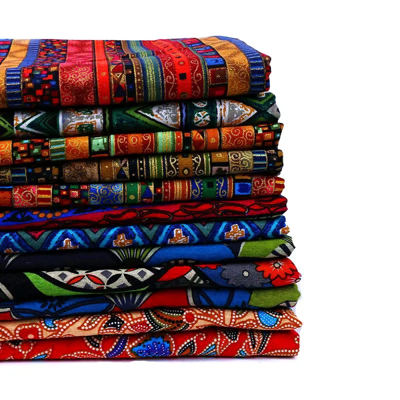 Ethnic Style Cotton and Linen Fabrics for Home Furnishings Fashionable ...