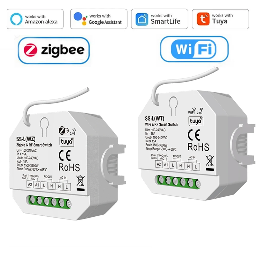 ZIGBEE-WIFI-Smart-AC-Switch-Tuya-APP-Control-110-220V-1500-3600W-Relay ...
