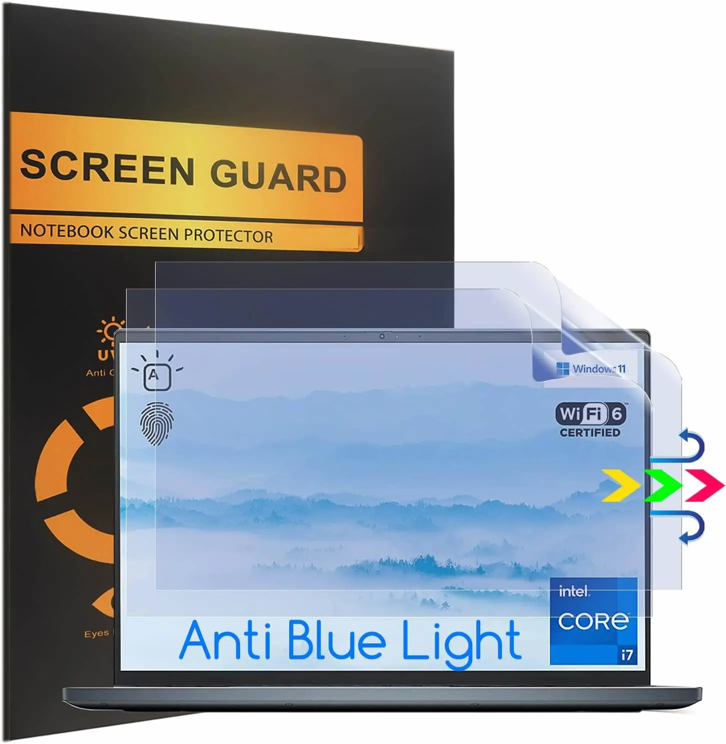 2PCS-Anti-Glare-Blueray-reflection-Matte-Screen-Protector-Film-For-16 ...