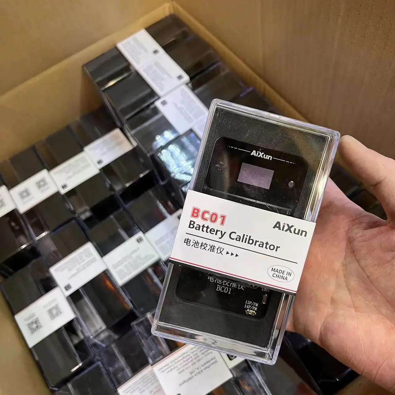 Calibrador de Bateria JCID AIXUN-BC01 para iPhone 11 a 14 Pro, Suporte Carga e Descarga da ...