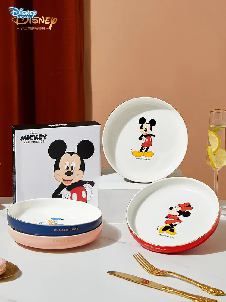 Disney-Mickey-Mouse-Mickey-Minnie-cartoon-8-inch-cutlery-plate-ceramic ...
