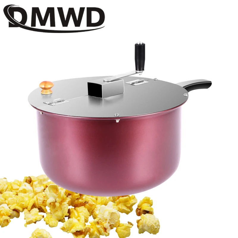 DMWD-Gas-Stove-Hot-Air-Popcorn-Machine-Hand-cranked-Single-Pot-Popcorn ...