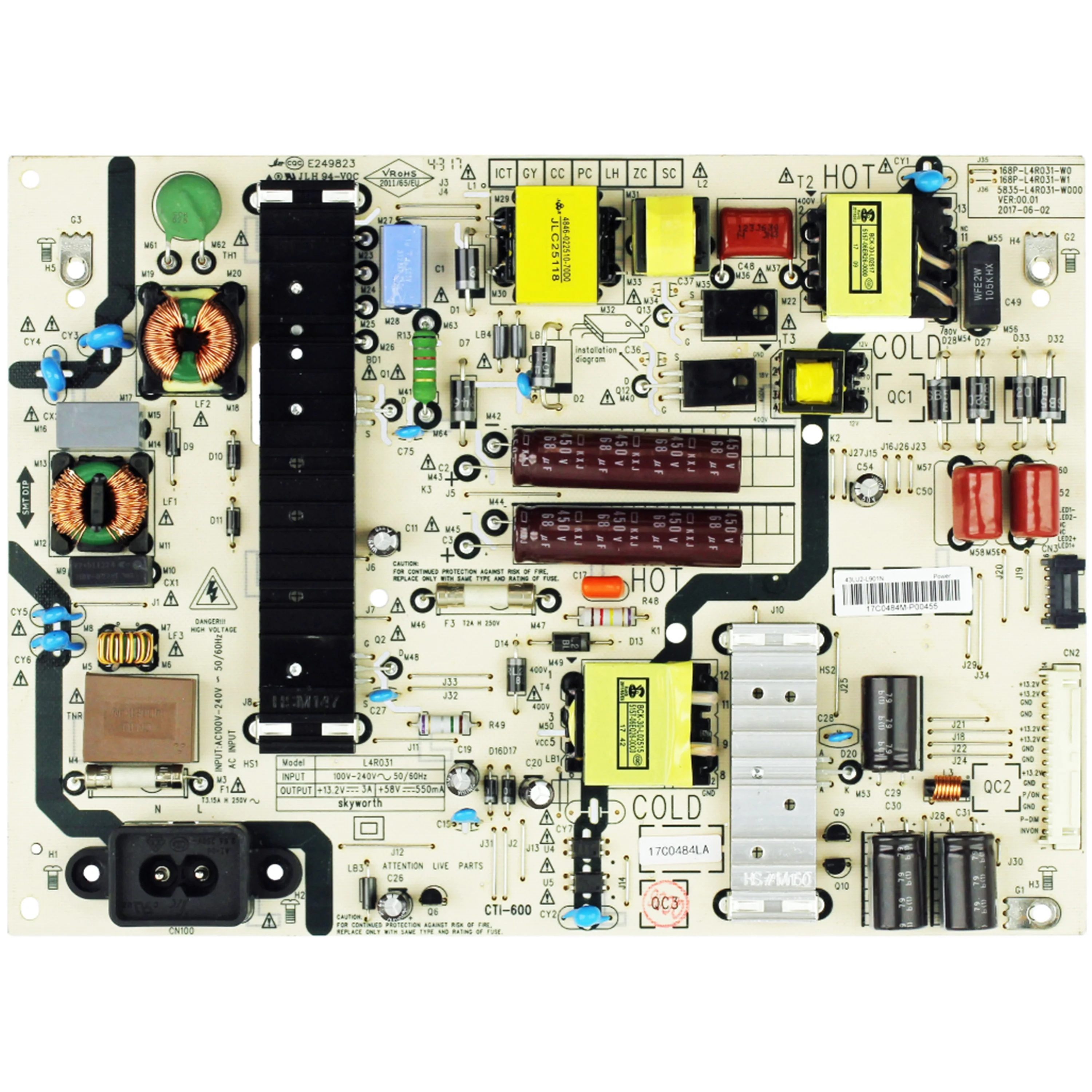 Genuine-COV34446001-43LU2-L901N-L4R031-168P-L4R031-W0-43LU2-L901B-Power-Supply-LED-Driver-Board ...