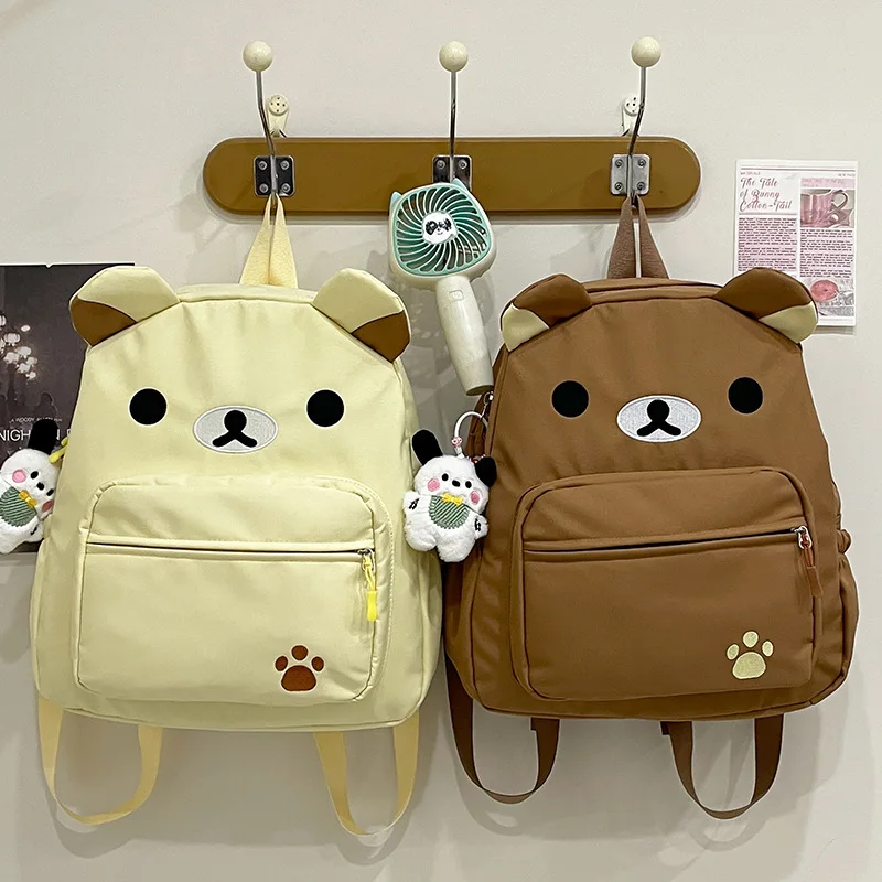 Rilakkuma Backpack Women Anime Relax Bear Student School Bags Girls ...