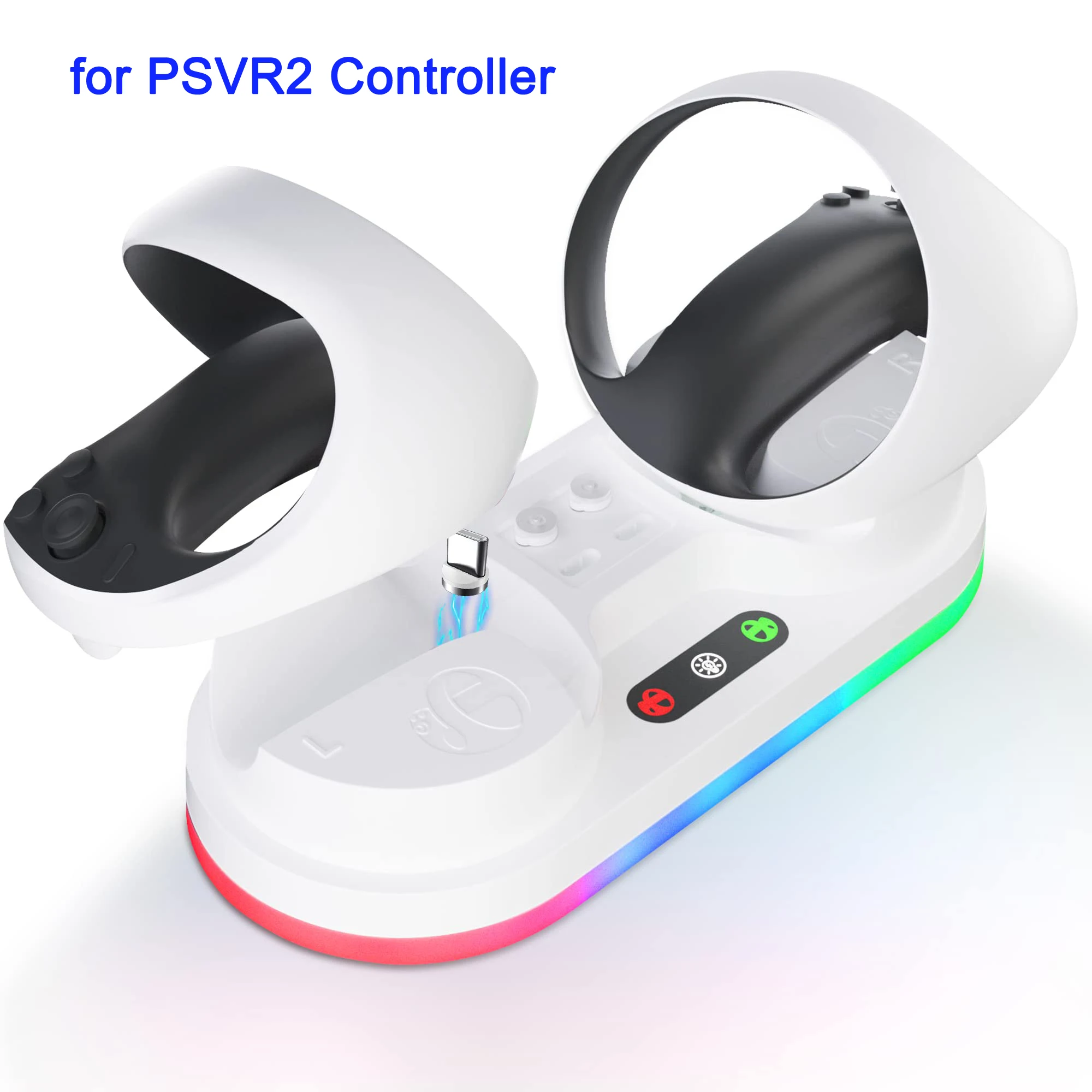 Fast Charging Base for PSVR2 Controller Dual Handle Charger Dock Stand ...
