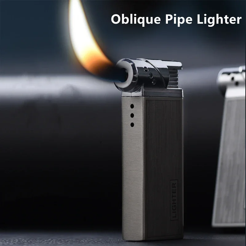 New-Oblique-Fire-Tube-Press-Lighter-for-Smoking-Pipe-Special-Lighter ...