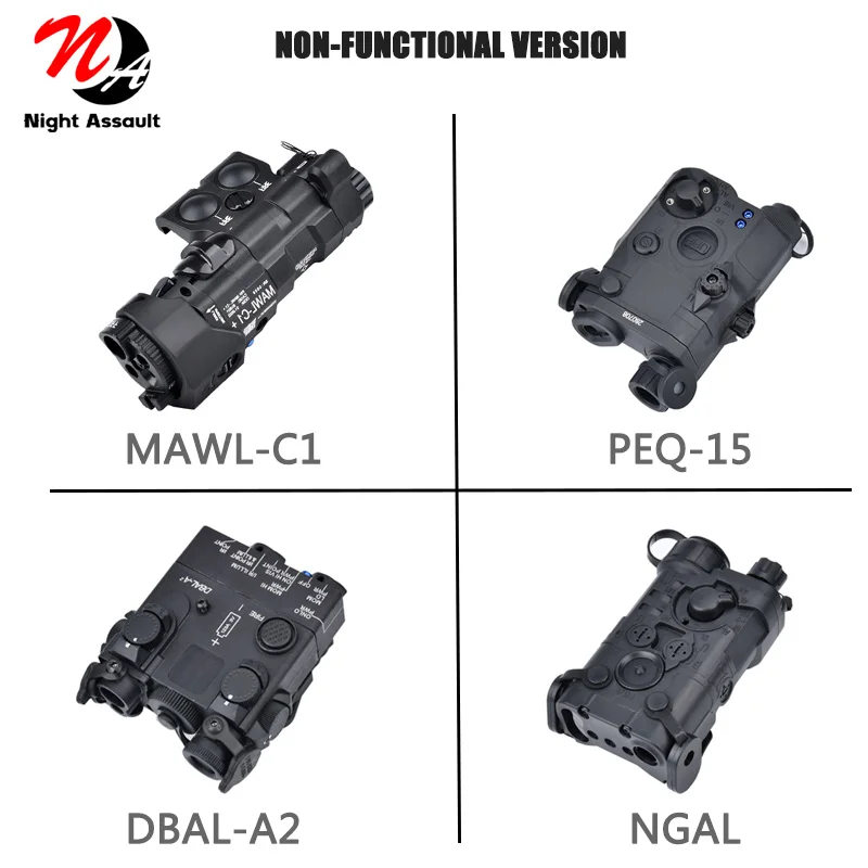 Tactical-PEQ-NGAL-DBAL-A2-MAWL-C1-Dummy-Laser-Flashlight-Airsoft-Weapon ...