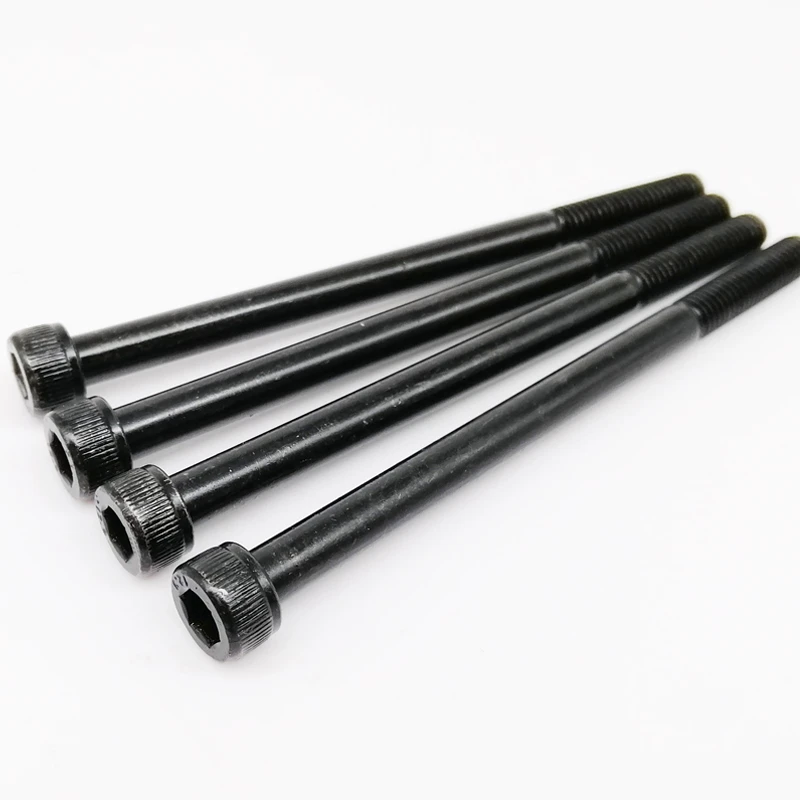 1/10pc M3 M4 M5 M6 M8 Black Grade 12.9 Steel Lengthened Long Allen ...
