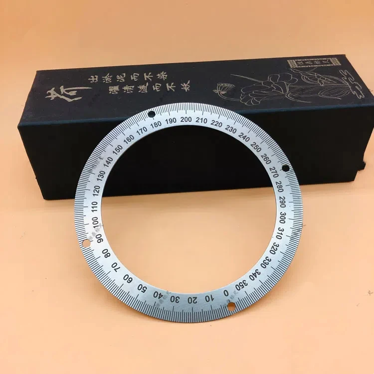 360 Degree Stainless Steel Dial Mechanical Measuring Circular Ruler ...