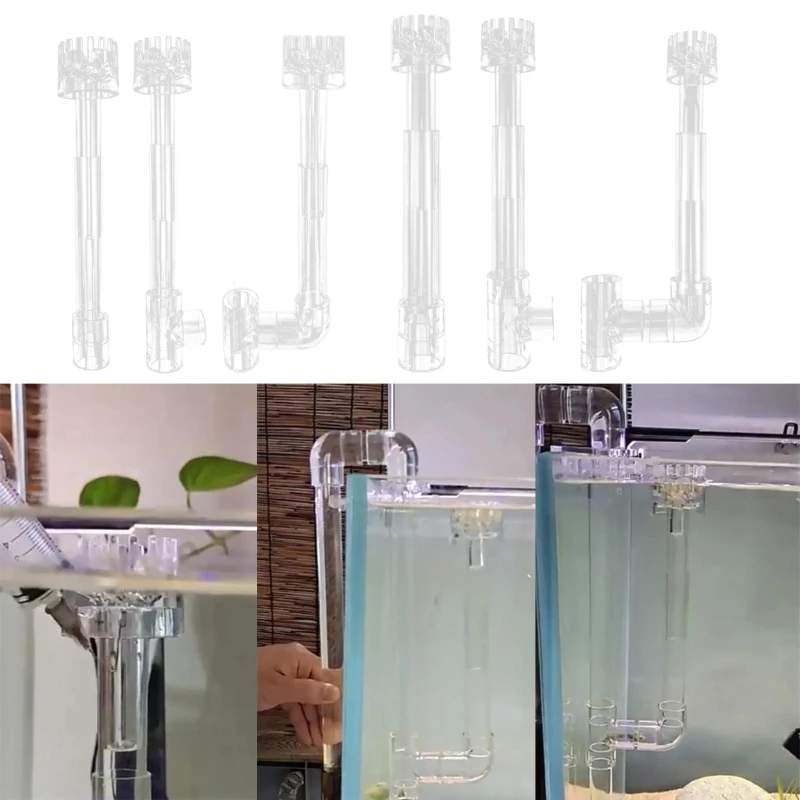 Durable-Clear-Aquariums-Skimmer-with-Transparent-Pipe-Spin-Surface ...
