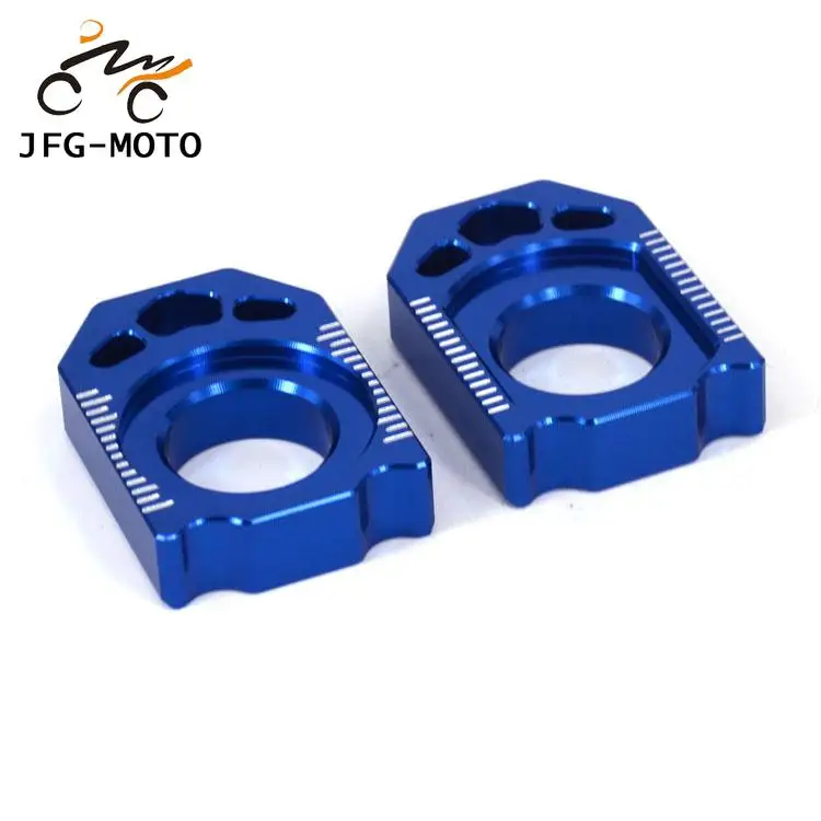 Motorcycle-CNC-Rear-Chain-Adjuster-Axle-Blocks-For-YAMAHA-YZ-125-250 ...