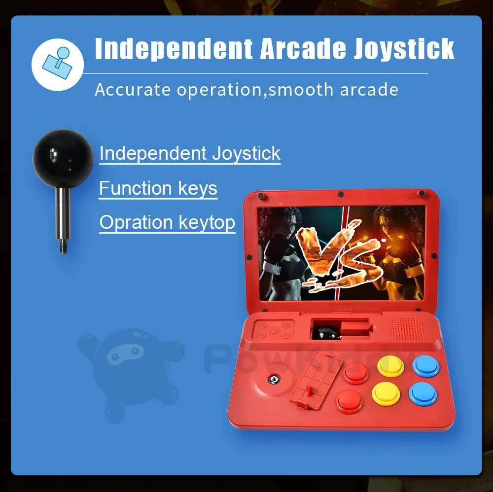 New Powkiddy A13 10 Inch Large Screen Detachable Joystick Retro Game ...