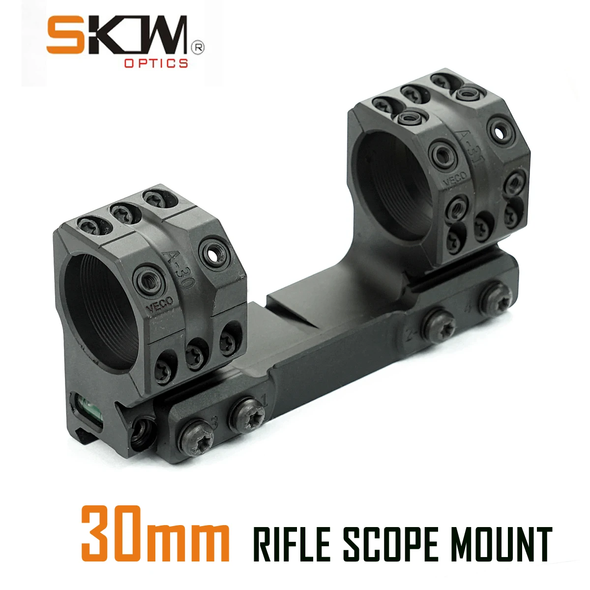 Scope Rings 1.54 pollici per 1913 Picatinny Rails, AR15, M4 one Piece Scope 30mm Mount ...