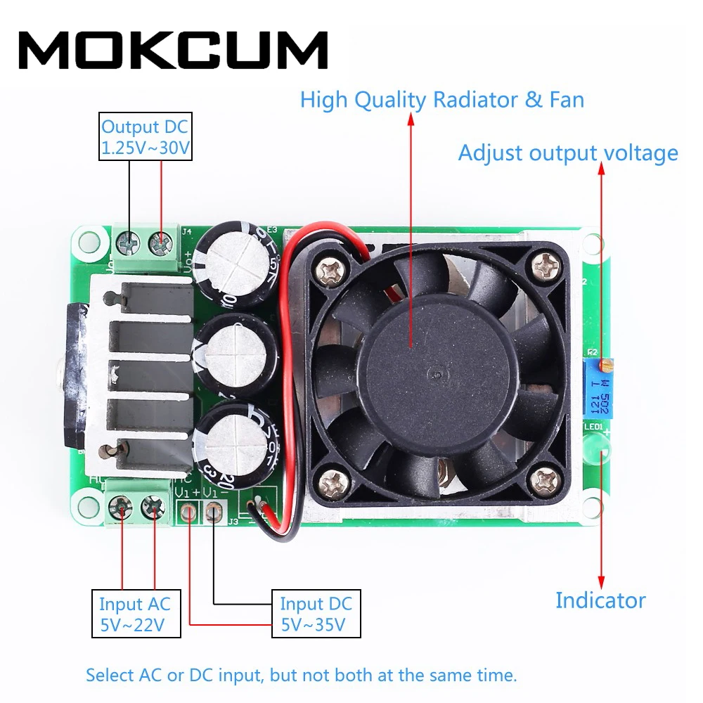 AC DC DC DC Step Down Power Supply Module Adjustable Buck Voltage ...