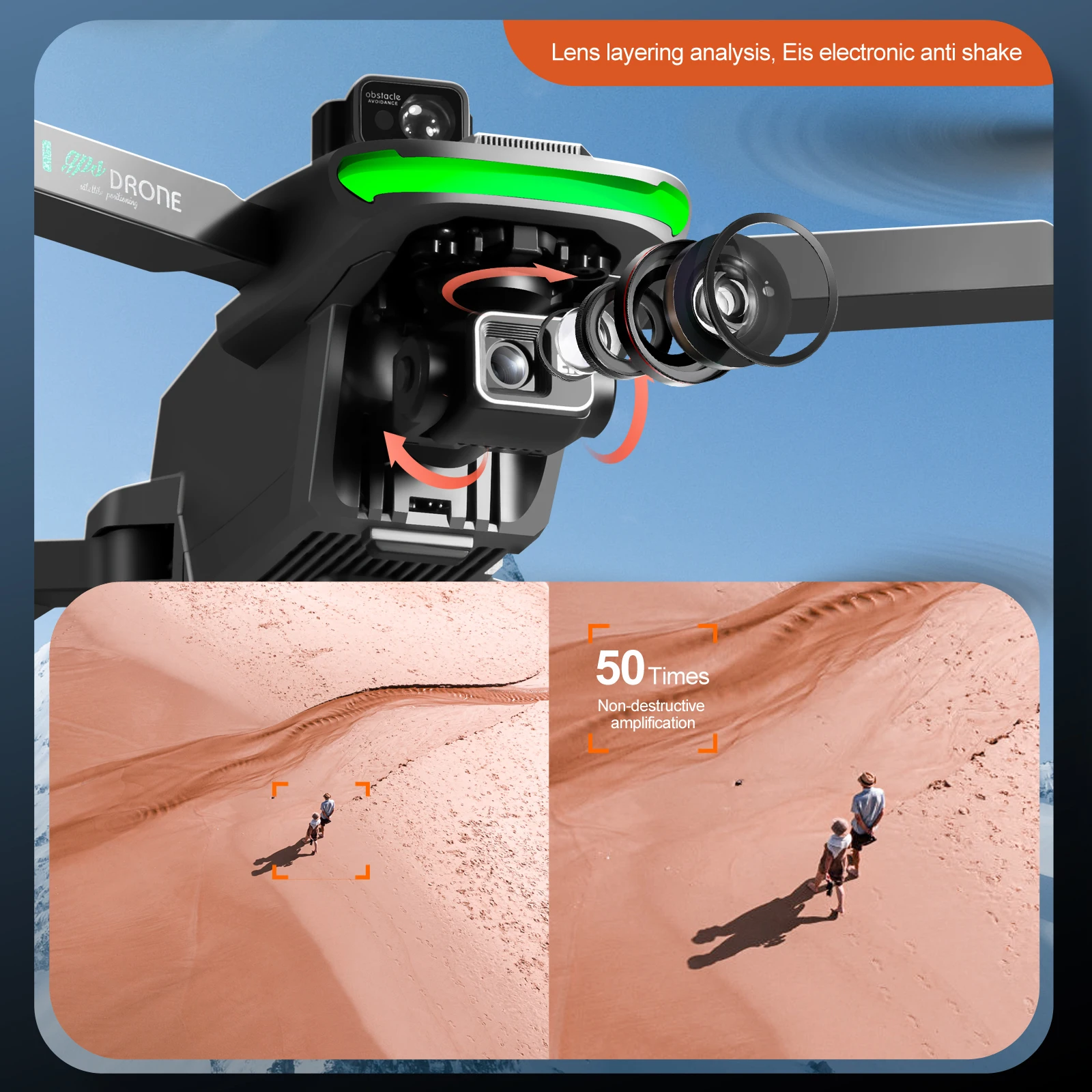 S155 Drone - GPS 2.5K HD Dual Camera With Obstacle Avoidance Helicopte ...