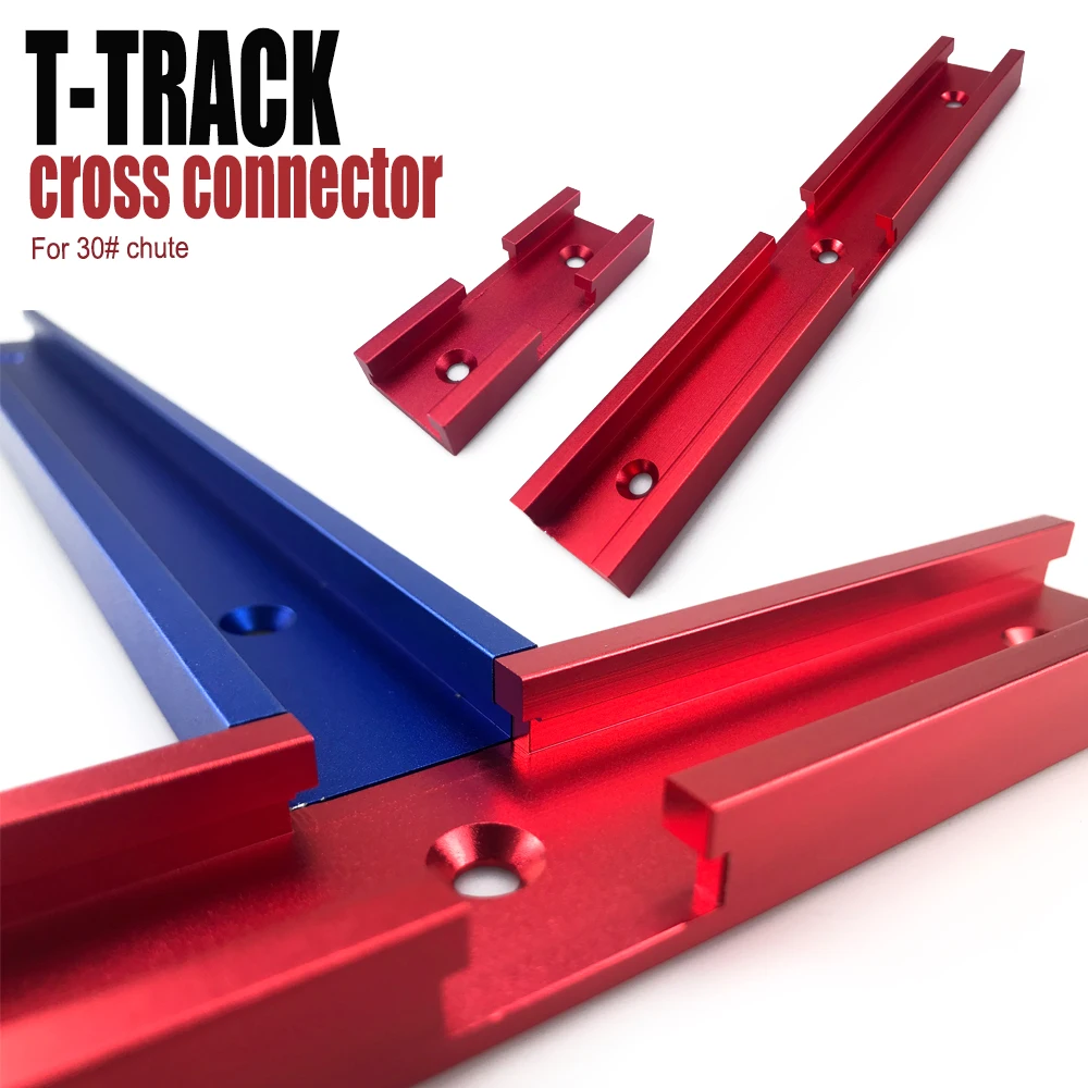 For 30 Tyle Chute Woodworking Universal T-track Cross Connector 80mm ...