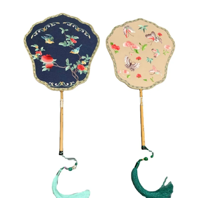 Fan Gravure Custom Dubbelzijdig Verschillende Kleur Borduurwerk Fan ...