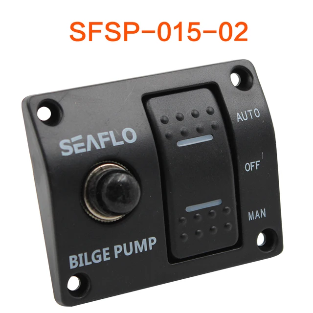 Seaflo Bilge Pump Control Switch Marine Panel Switch Automatic Pump ...