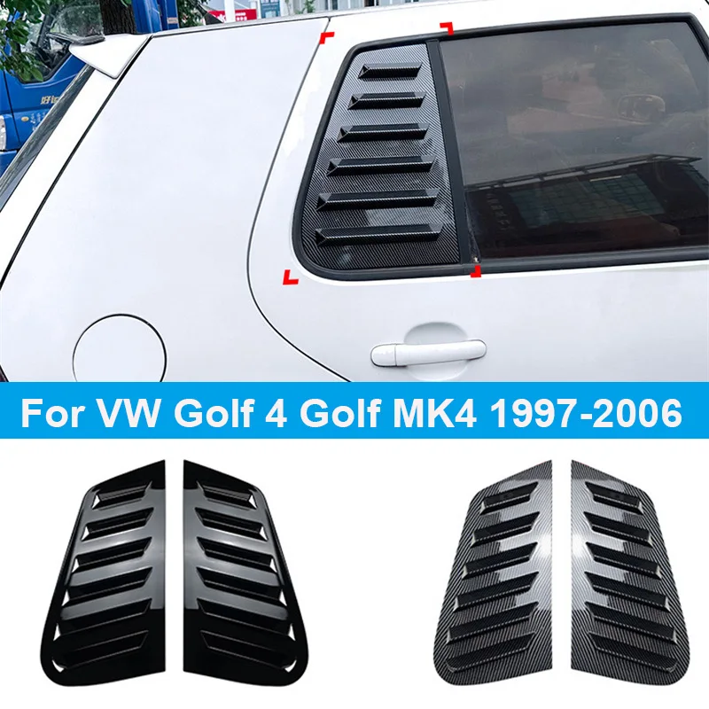 Glossy-black-Triangular-Rear-Window-For-VW-Golf-4-Golf-MK4-1997-2006 ...
