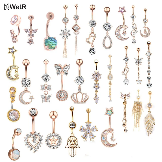 Navel Piercing Jewelry Types