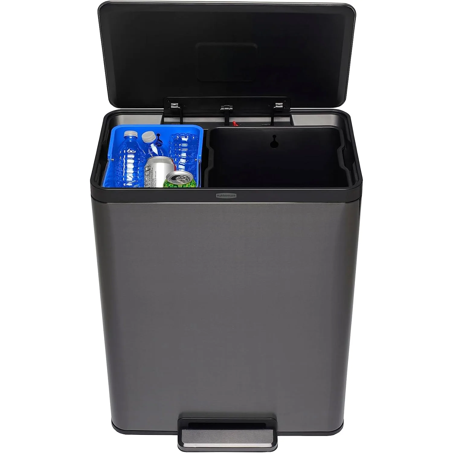 Rubbermaid-Elite-Dual-Stream-Step-On-Trash-Recycle-Bin-Stainless-Steel ...