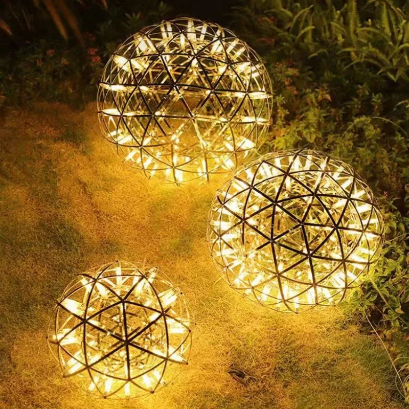 Spark-ball-Firework-Hanglamp-Modern-Stainless-Steel-Circle-Pendant ...