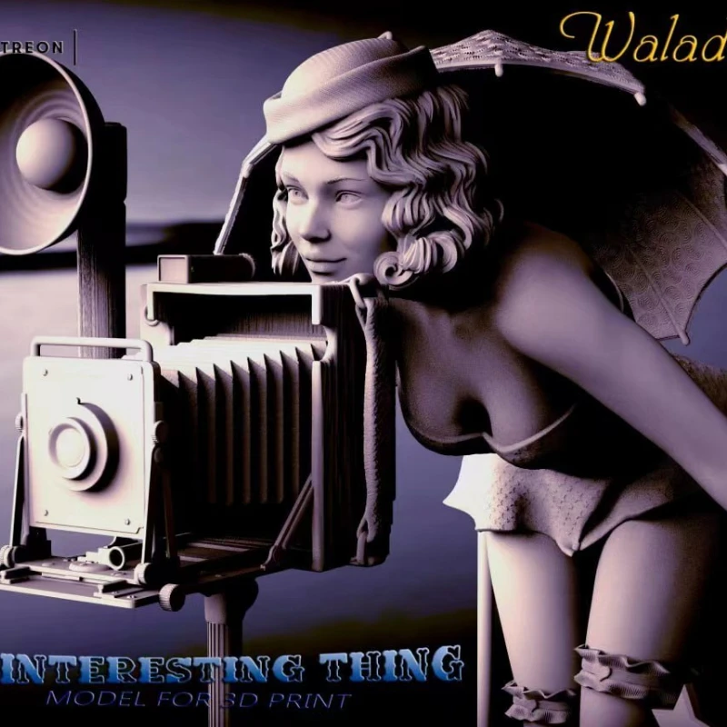 Retro-Girl-Scene-Full-Resin-Figure-Assemble-Miniatures-Model-Garage-Kit-Unassembled-and ...