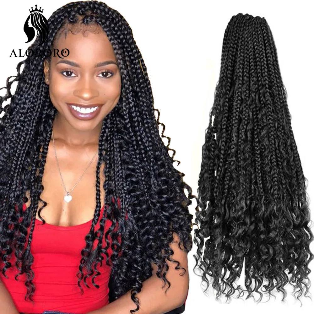 Extension-de-cheveux-tress-s-synth-tiques-Ombre-River-Faux-Locs-avec ...