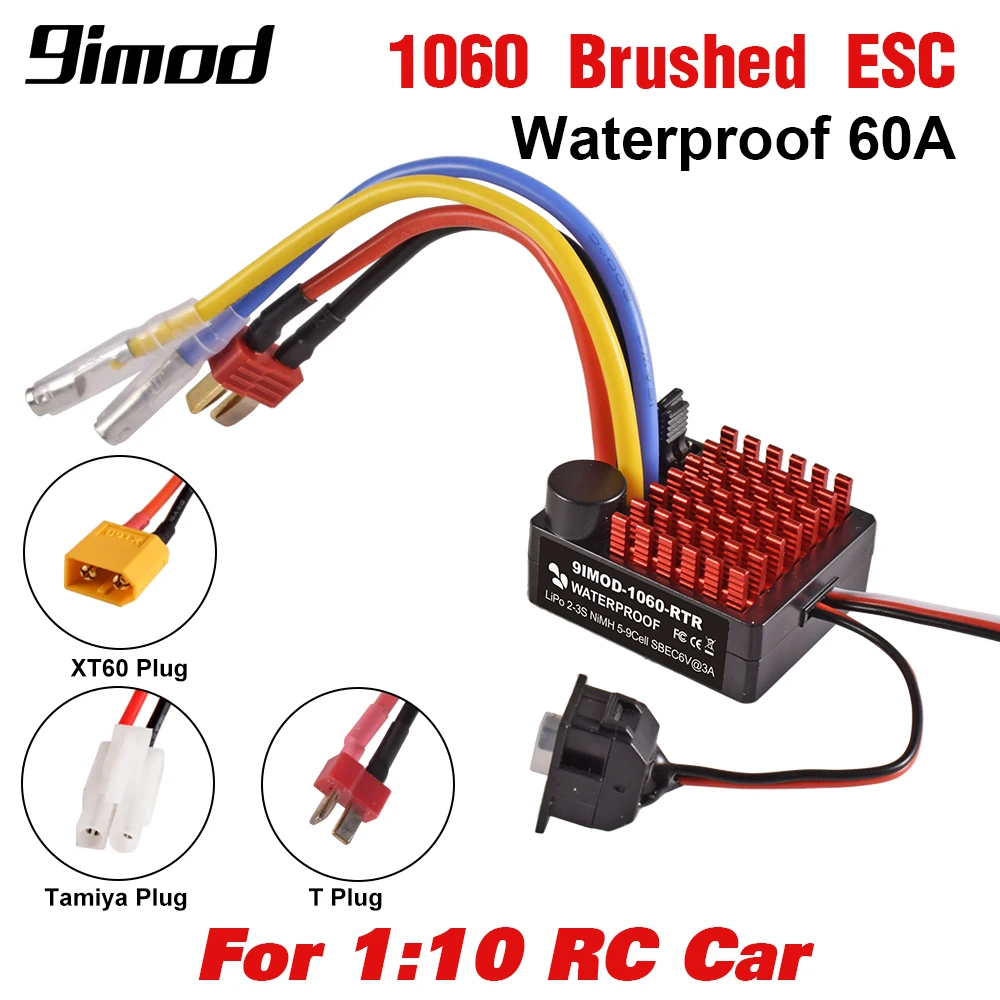 9IMOD-60A-Brushed-Fahrregler-Fahrtenregler-Speed-Controller-ESC-f-r-1 ...