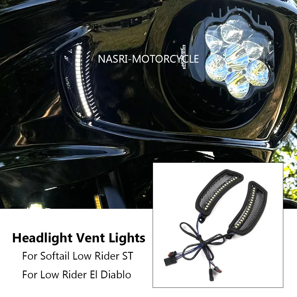 NEW-Motorcycle-Tracer-Headlight-Vent-Accent-LED-Indicator-Trim-Lights ...
