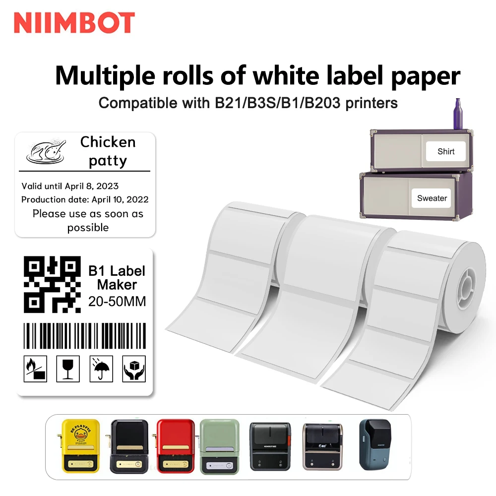 Niimbot-Paper-B1-B21-Label-Sticker-Paper-For-Mini-Portable-Self ...