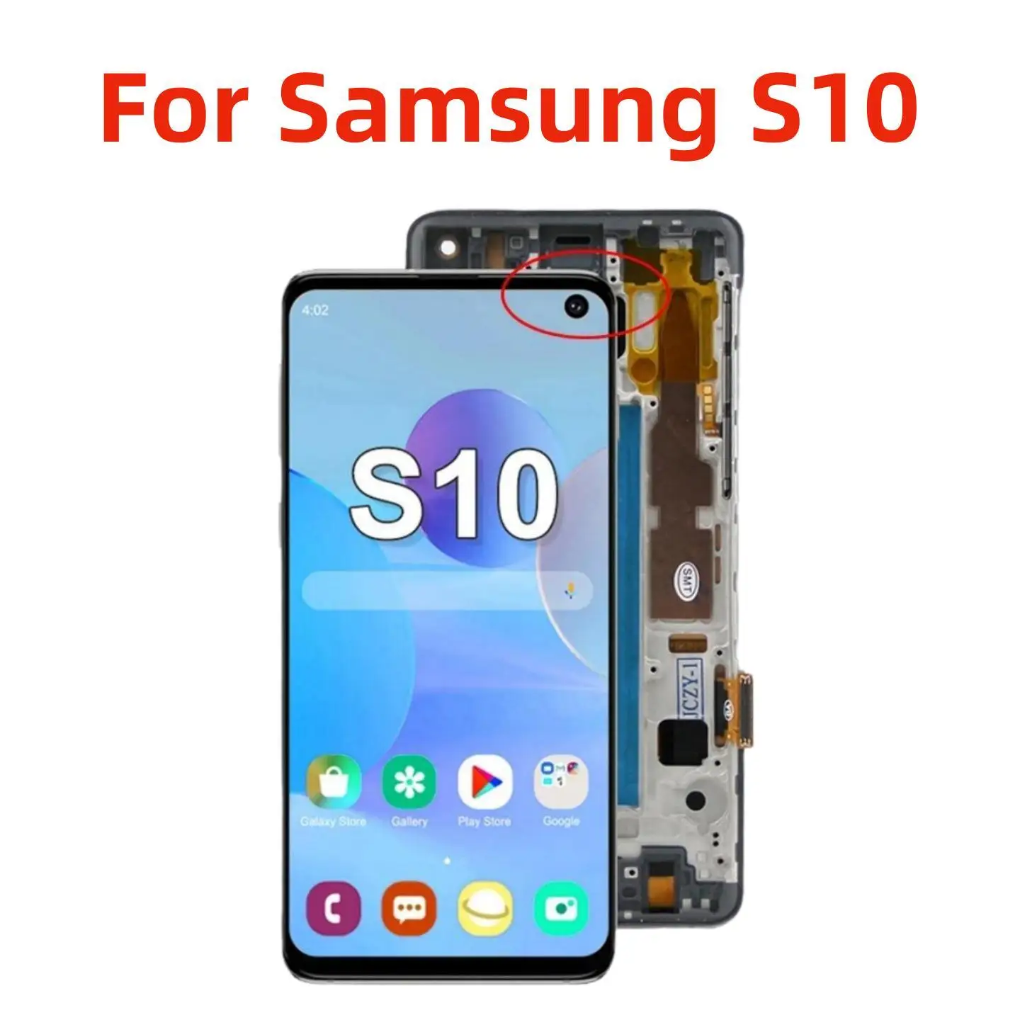 For-samsung-s10-screen-replacement-with-frame-Touch-Panel-Digitizer ...
