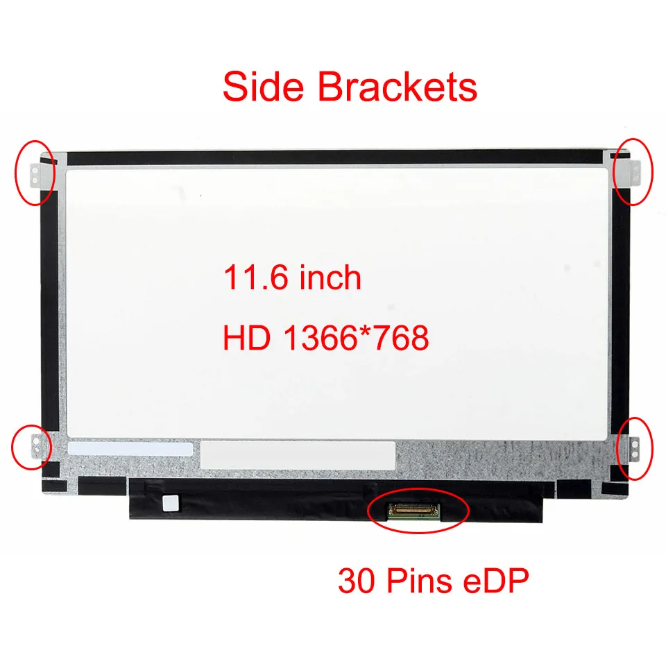 11-6-Replacement-For-HP-7265NGW-HD-1366X768-eDP-30-Pins-LED-Screen-LCD ...