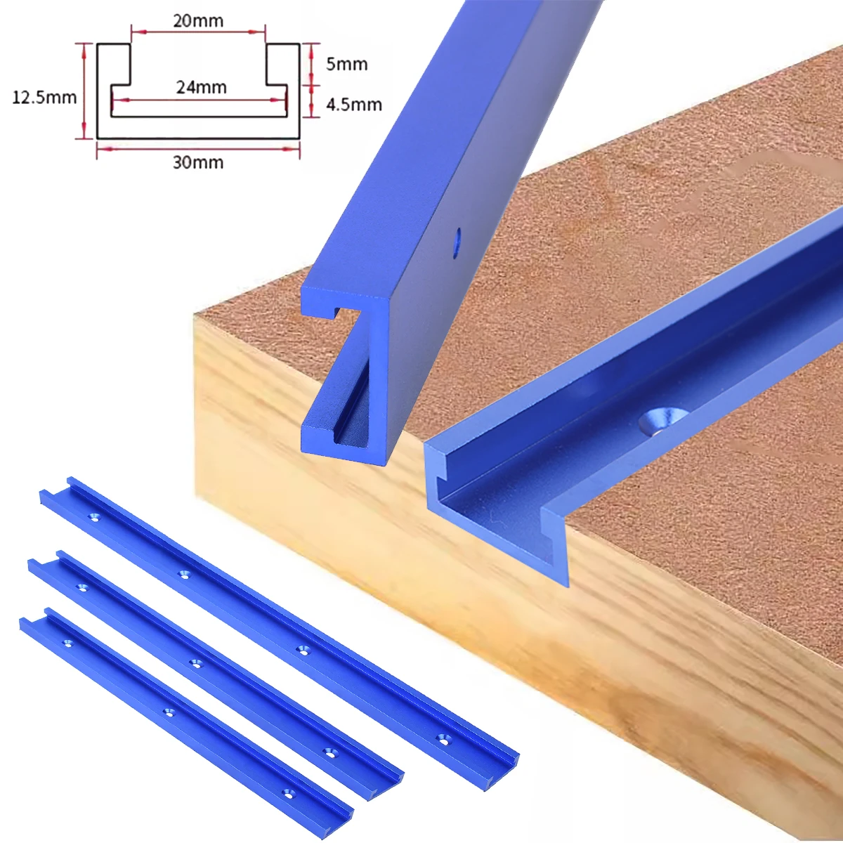 1Pc-30-80cm-30-Type-T-track-T-slot-Miter-Track-Jig-Fixture-Slot ...