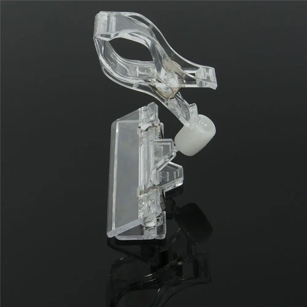 3/5pcs Clear POP Advertising Clips Plastic Sign Display Price Label Tag ...