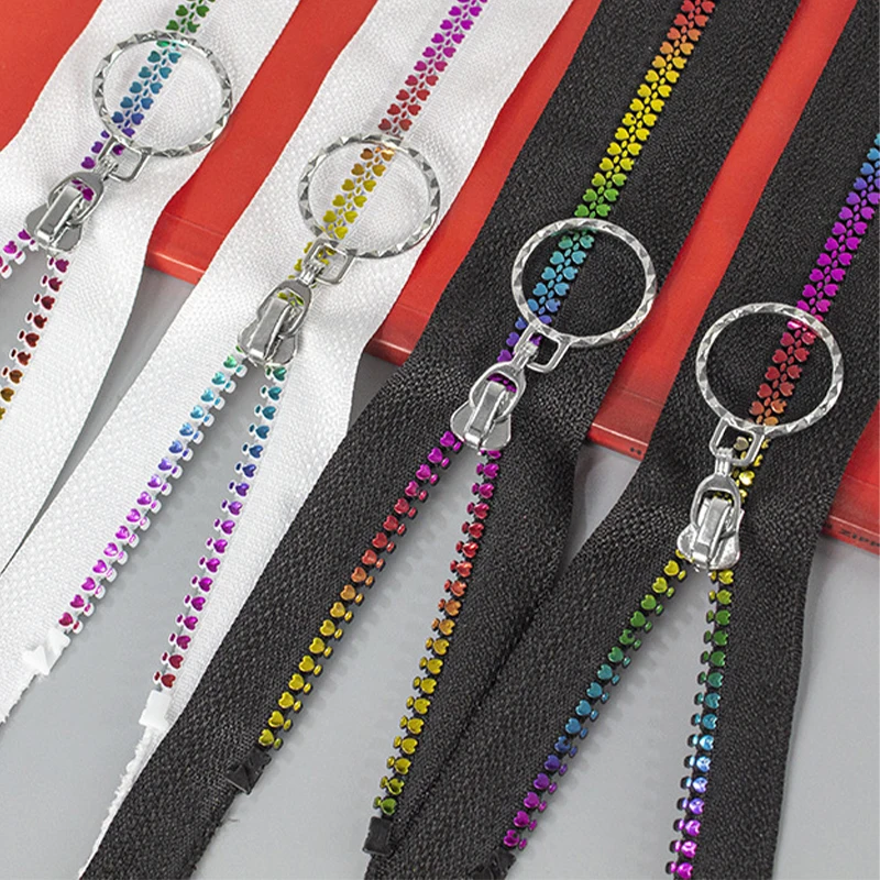 1Pcs 5# Nylon Open end Resin Zippers For DIY Clothes Bag Wallets Tailor ...