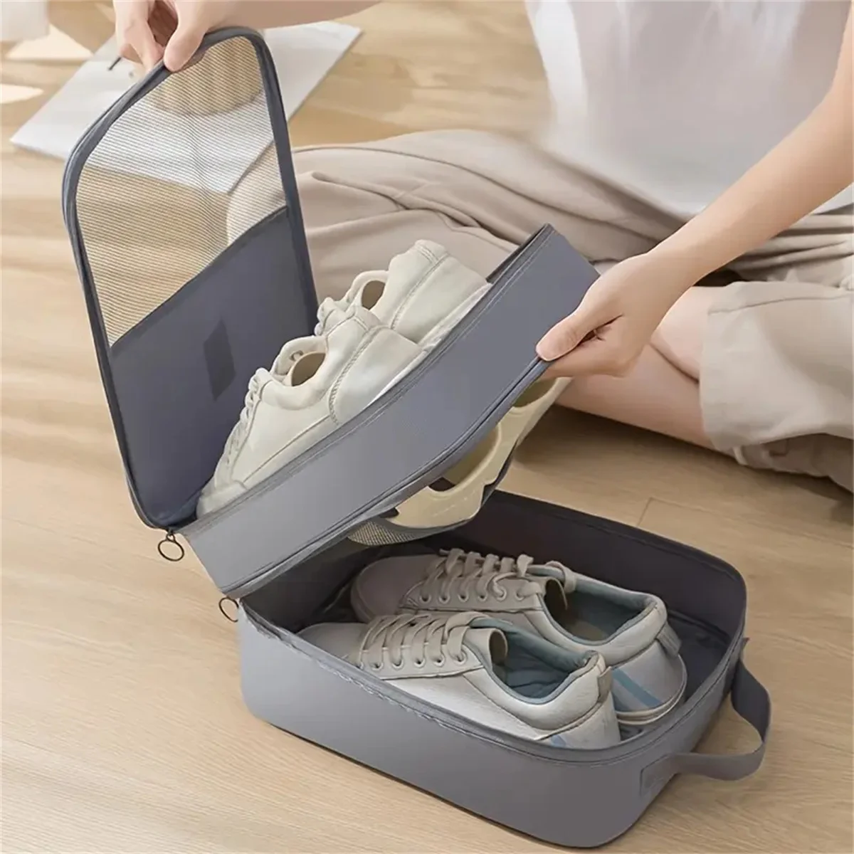 Travel shoe storage bag suitcase business trip travel shoe box shoe ...