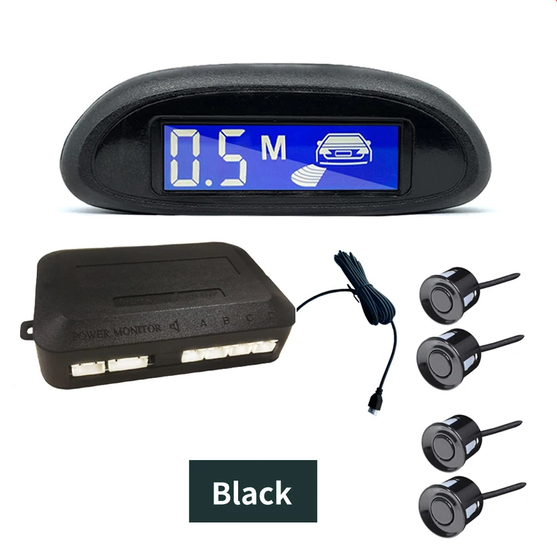 Parking-Sensor-For-Car-With-Auto-LED-Monitor-4-Radar-Detector-System ...