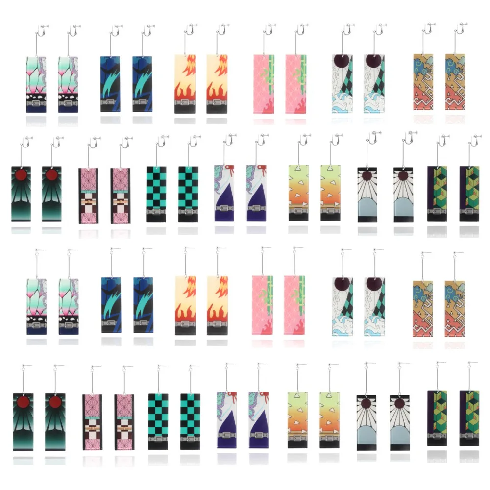 5Pcs-New-Anime-Earrings-Demon-Slayer-Hashibira-Inosuke-Birthday ...