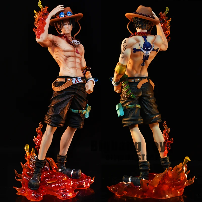 23cm-Anime-One-Piece-Figure-Ace-Figure-PVC-Collectible-Statue-Model ...