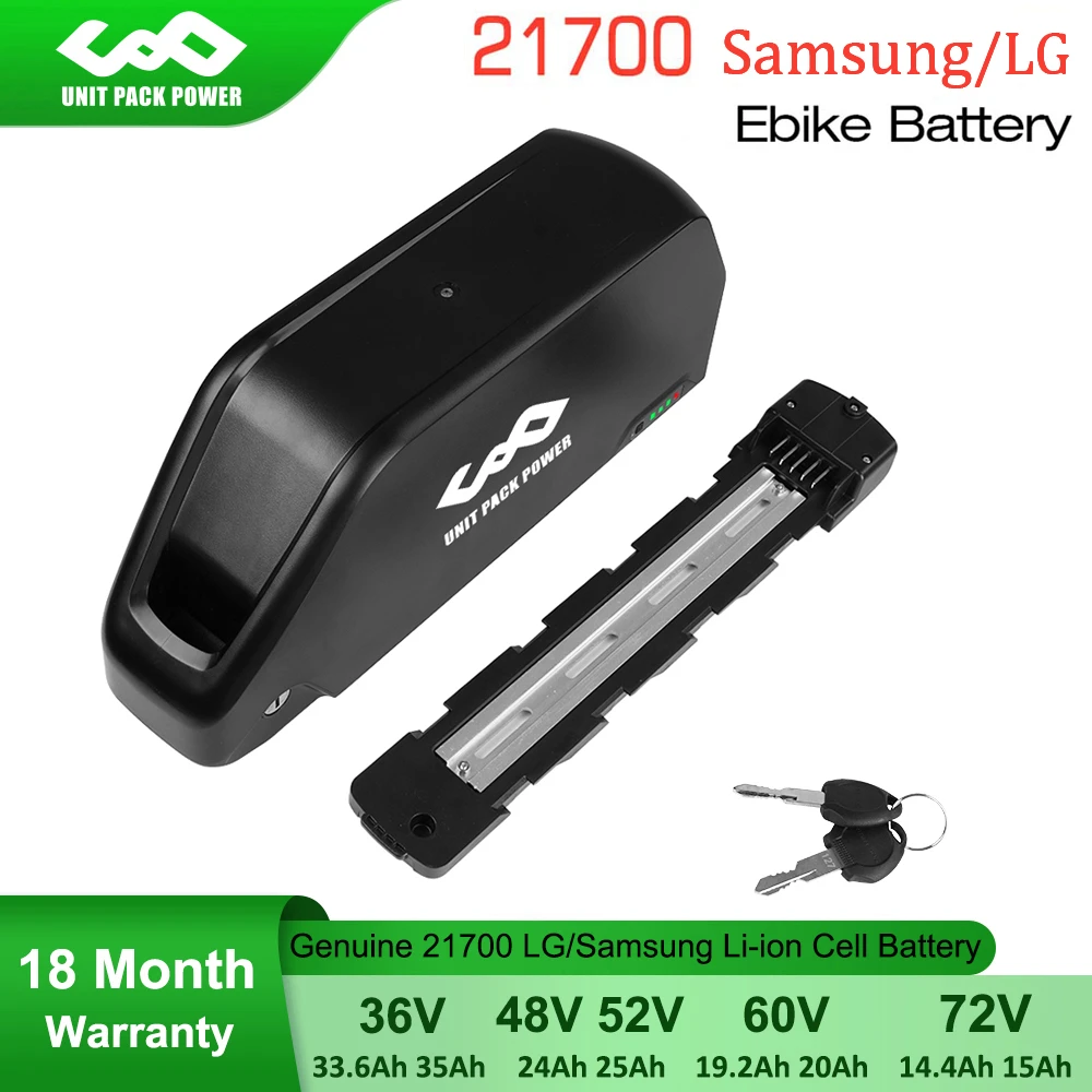 21700 EBike Battery LG Samsung 36V 48V 52V 60V 72V 15Ah 20Ah 25Ah ...