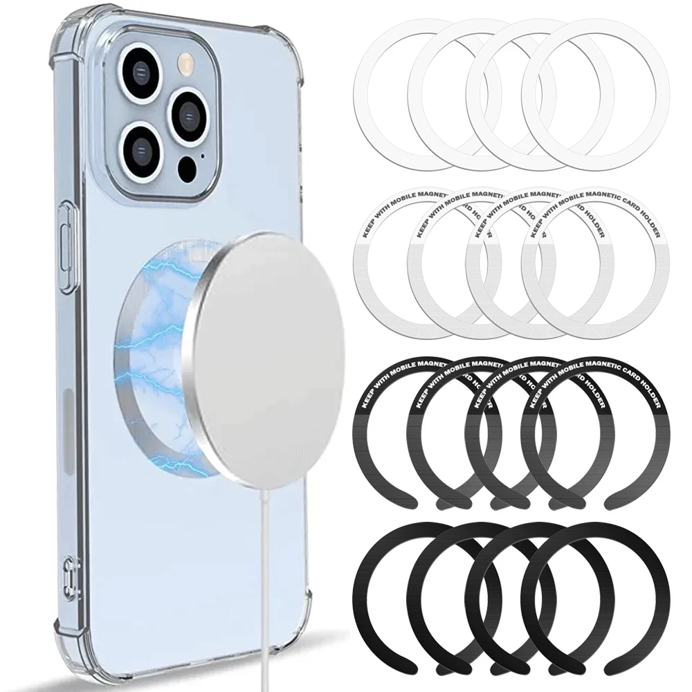 Metal-Magnetic-Ring-Sticker-For-Magsafe-iPhone-14-13-12-Samsung-Xiaomi ...