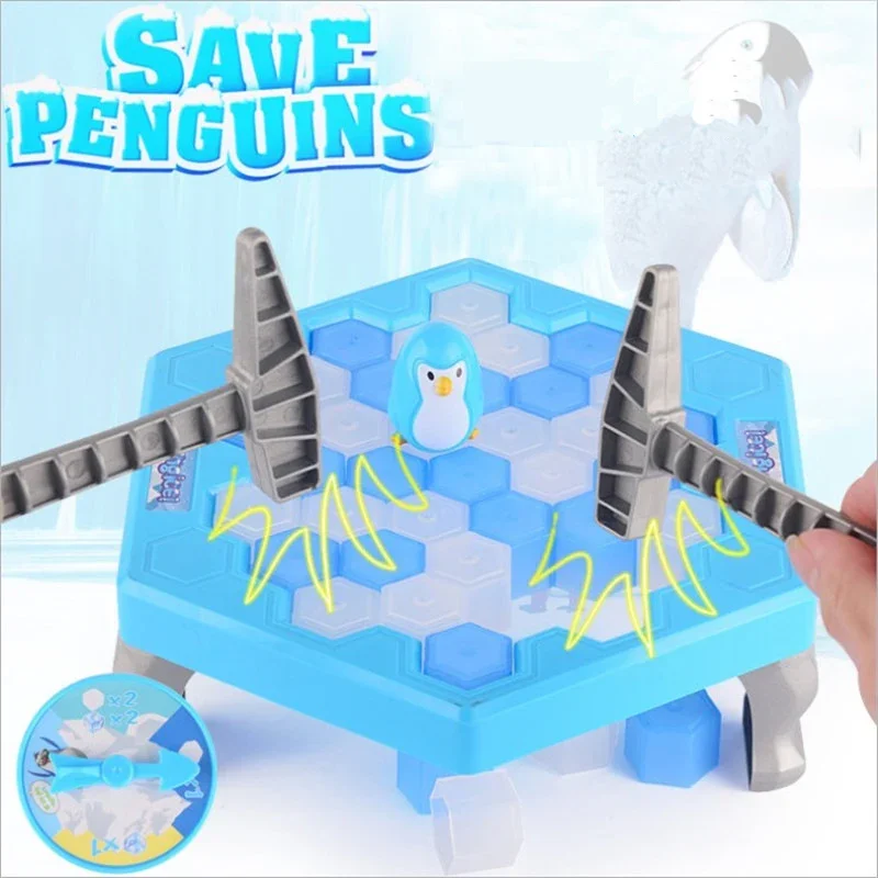 Mini Penguin Trap Board Game Ice Breaking Save The Penguin Party Game ...