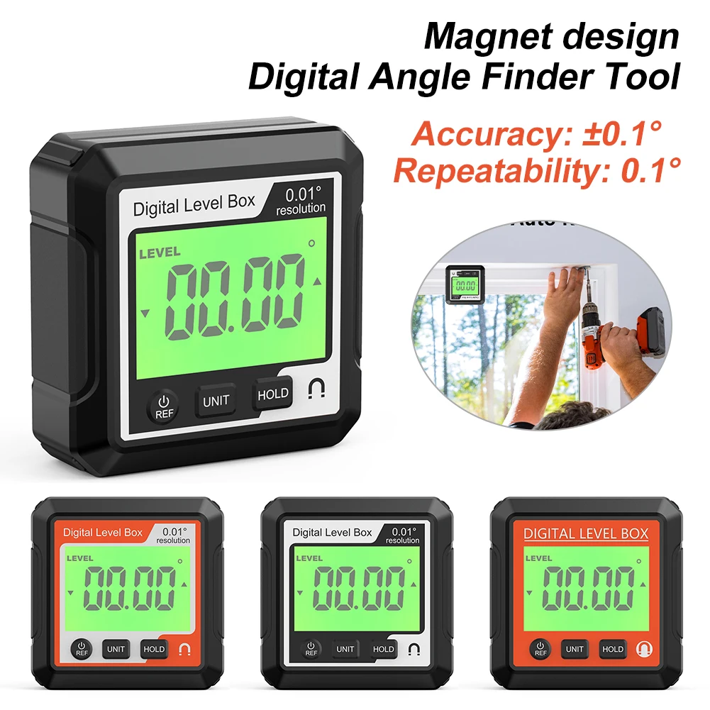 Digital-Level-Box-Protractor-Angle-Finder-90-Degree-Level-Gauge ...