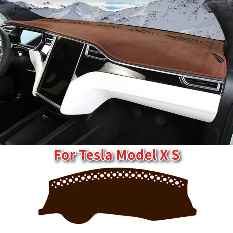 For Tesla Model X/S Dashboard Cover Mat LHD Light Proof Sunshade Mats ...