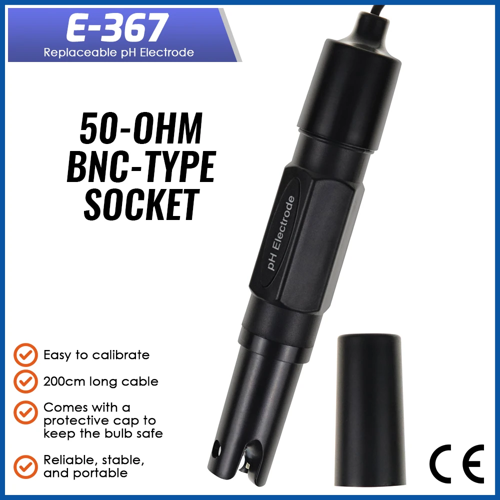 Ph-Electrode-Probe-BNC-Connector-For-PH-Meter-Monitor-Controller-Test ...