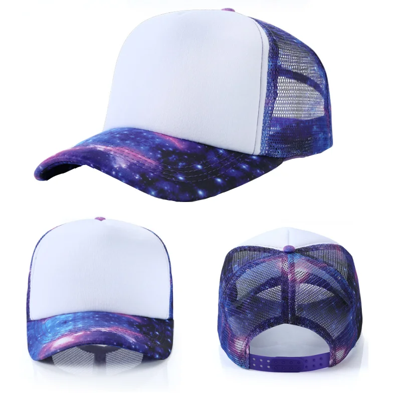 Newest Hot Sell Starry Sky Sports Caps Sublimation Blank Baseball Caps ...