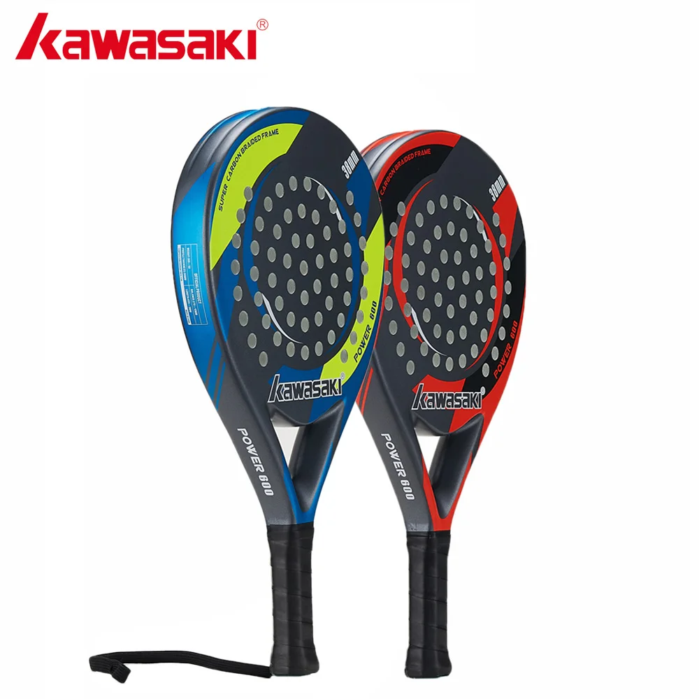 Kawasaki Brand Padel Tennis Carbon Fiber Soft Eva Face Tennis Paddle ...