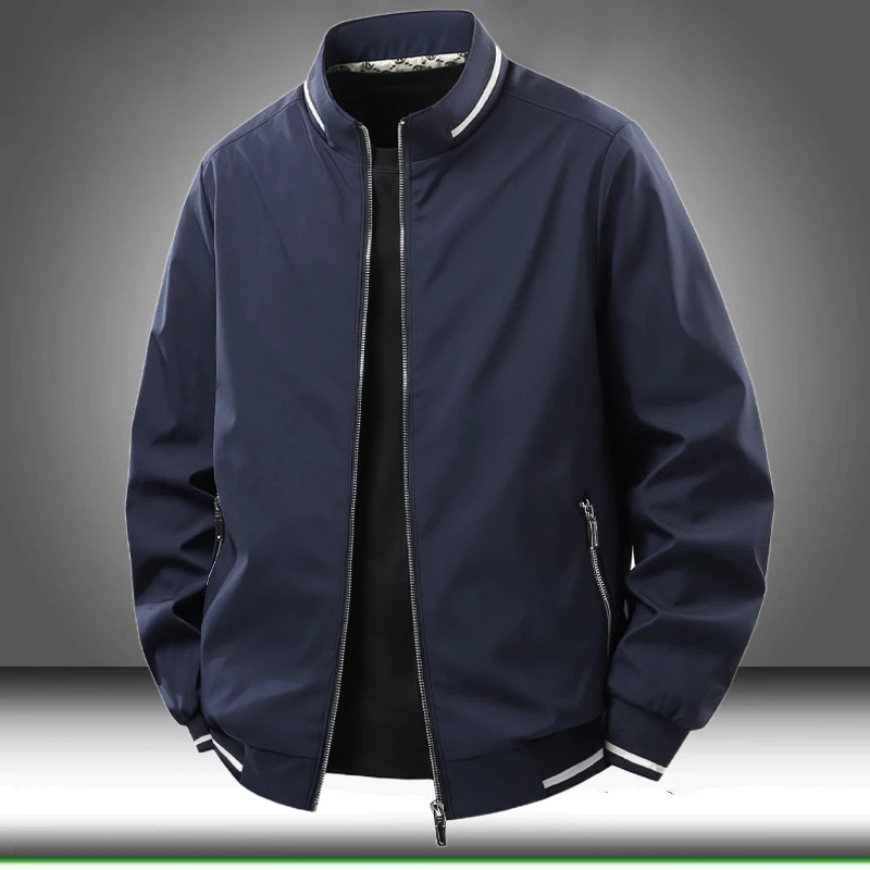 8XL Jacket Men Plus Size Autumn Casual Loose Coats Business Formal ...